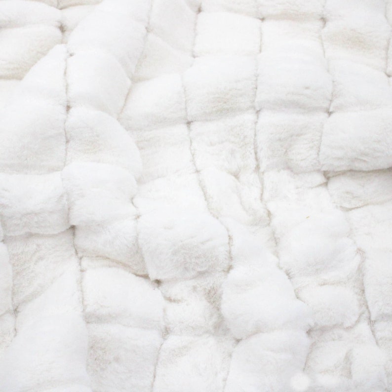 Blocks Faux Fur Jacketing Coating Luxury Pile Hat Throw Clothing OEKO ...