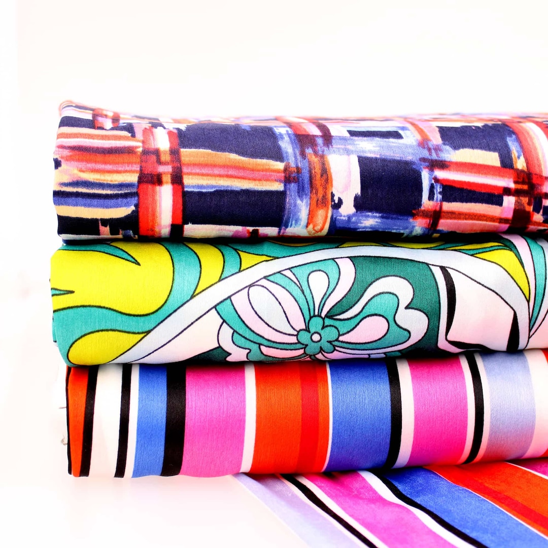 Retro Poly Satin Silk Feel Polyester Lightweight Dressmaking Skirt ...