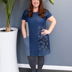 Essential Denim Dress Fabric Sewing Pattern - by Sew Different - Etsy