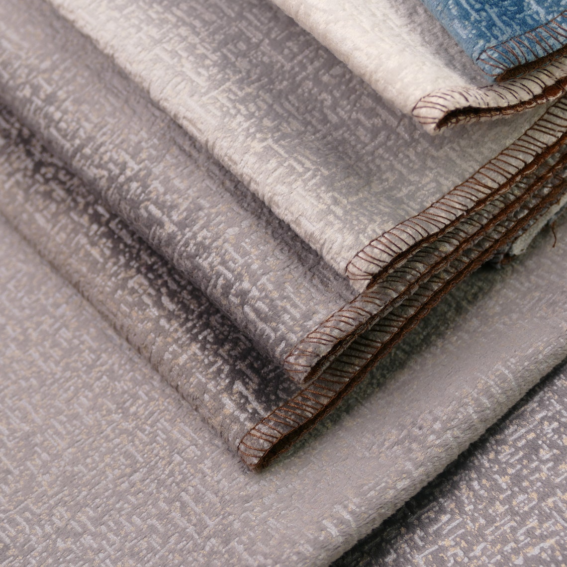 Vienna Textured Velvet Chenille Durable Soft Furnishing Upholstery Sofa ...
