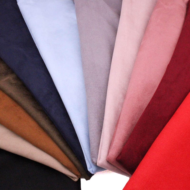 Red Burgundy Suede Fabric - Etsy UK