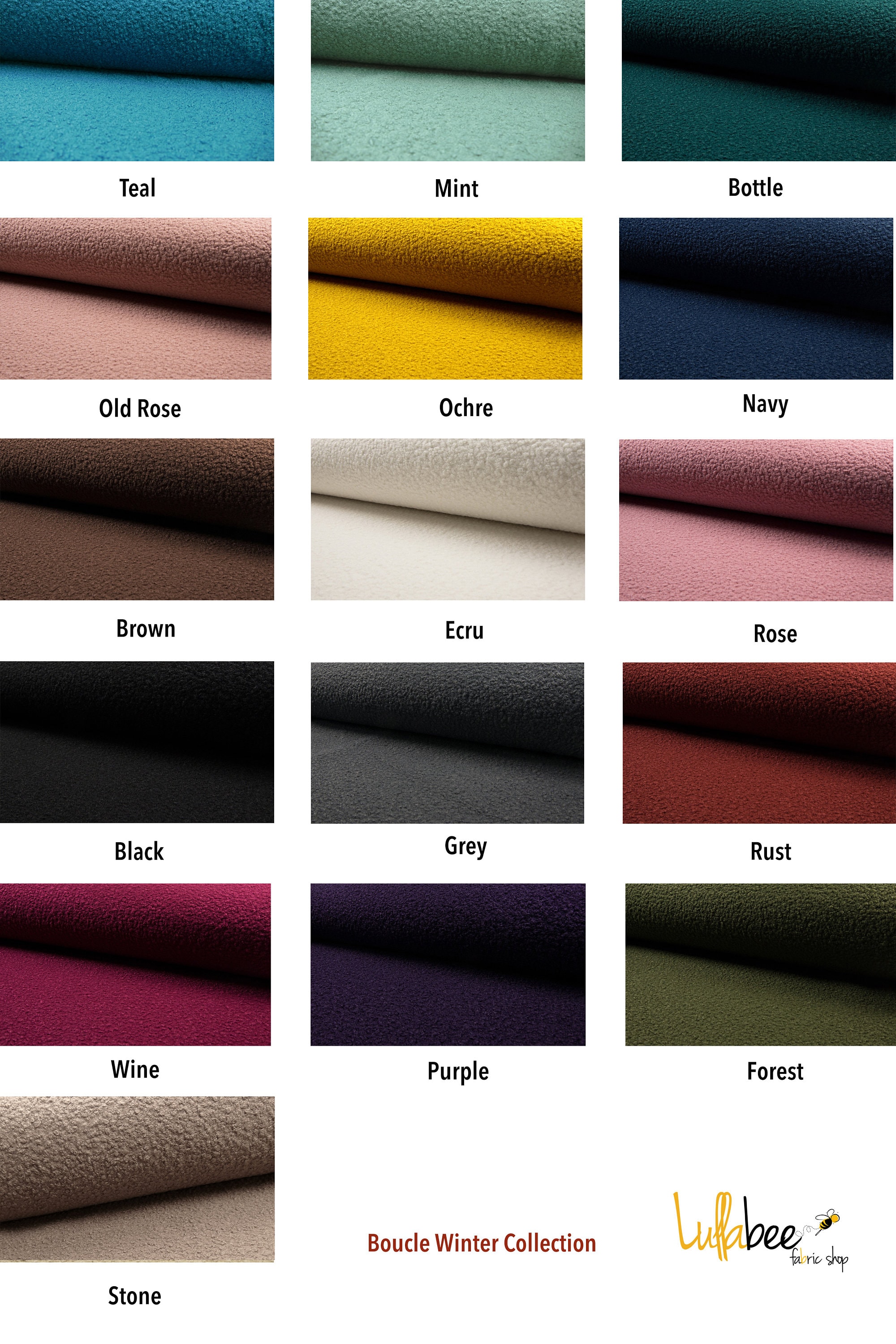 Boucle Luxury Knitted Curled Soft Sheep Wool Feel Fabric - Etsy