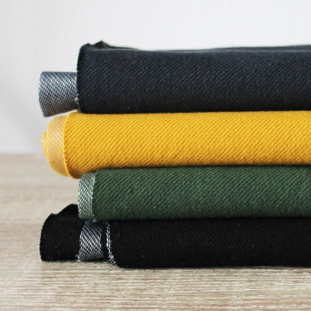 Denim Look Cotton Jersey Soft Stretch Lightweight Dressmaking Women ...