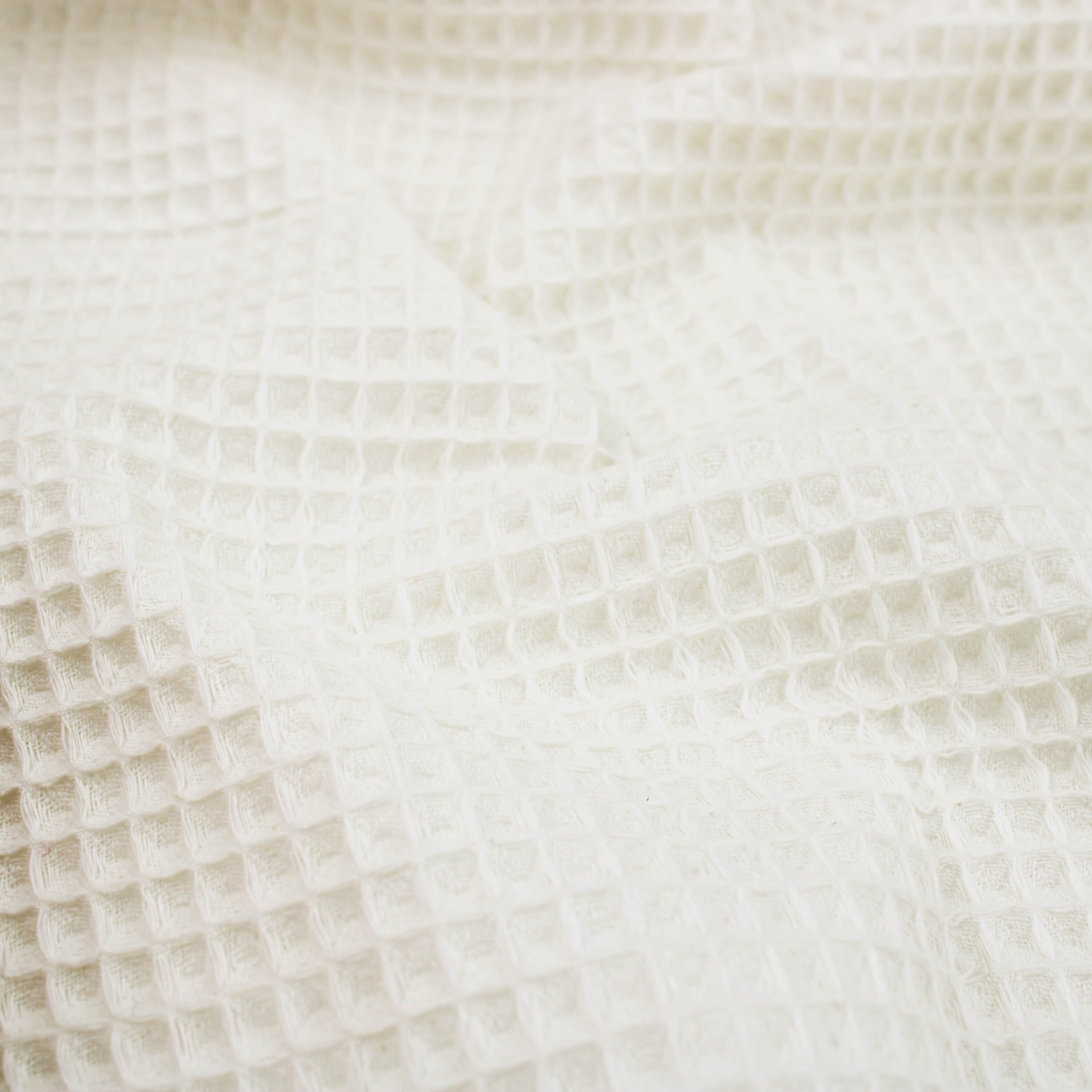 Waffle Cotton Honeycomb Pique Honeycomb Soft Natural Sewing - Etsy