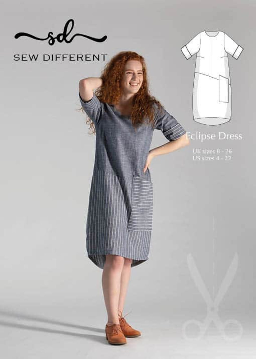 Eclipse Dress Fabric Sewing Pattern - by Sew Different - Etsy Canada
