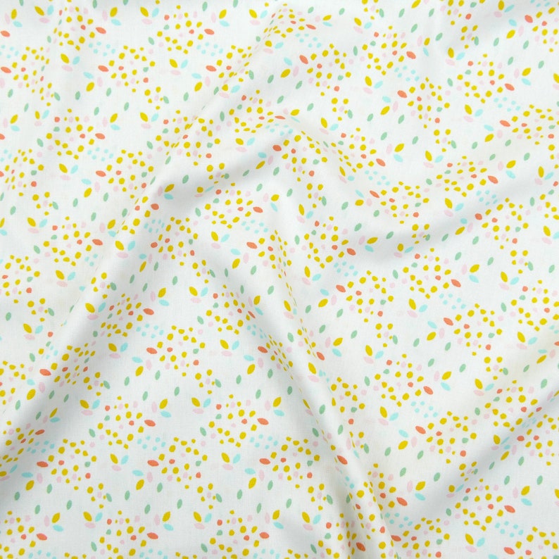 100% Organic Cotton Certified Confetti Spring/Summer Print | Etsy