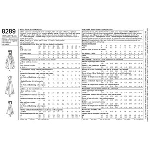 Simplicity Pattern 8289 Women's Special Occasion Dresses - Etsy UK