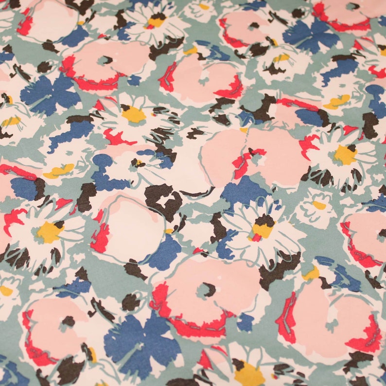 Pima Cotton Lawn Floral Pattern Dressmaking Light Woven Women - Etsy