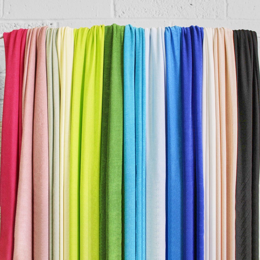 Maxine Slinky Shiny 4 Way Stretch Textured Fabric Bridal Dressmaking ...