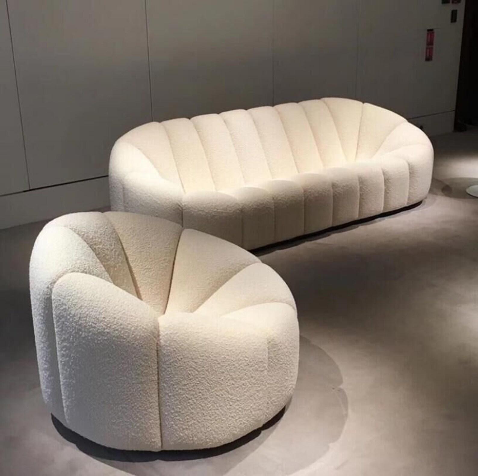 Chunky Boucle Luxury Curled Soft Sheep Wool Feel Upholstery - Etsy UK