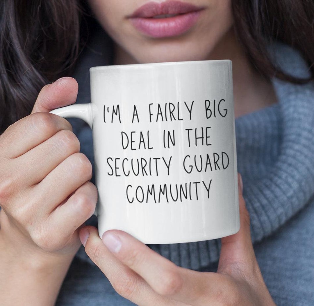 Security Guard Funny Gift - Mug Security Guard - Badge Reel Security ...