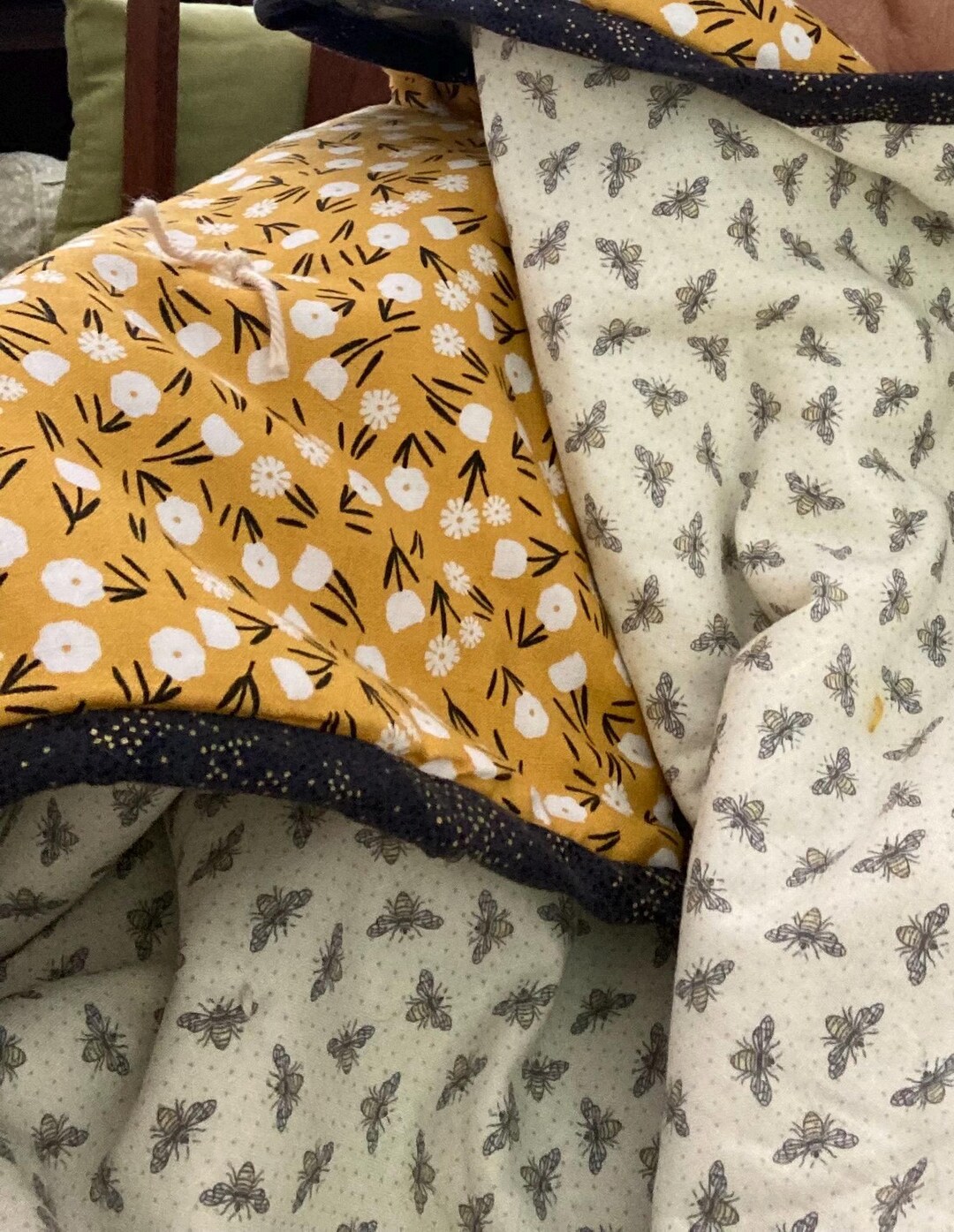 Custom Handmade Quilted Grounding Throw Blanket - Etsy