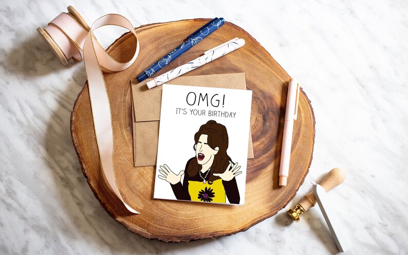 OMG It's Your Birthday Friends Janice Birthday - Etsy