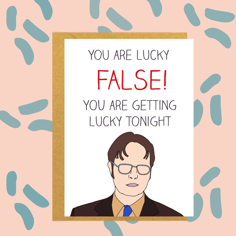 False You Are Getting Lucky Tonight Birthday Card Yay - Etsy