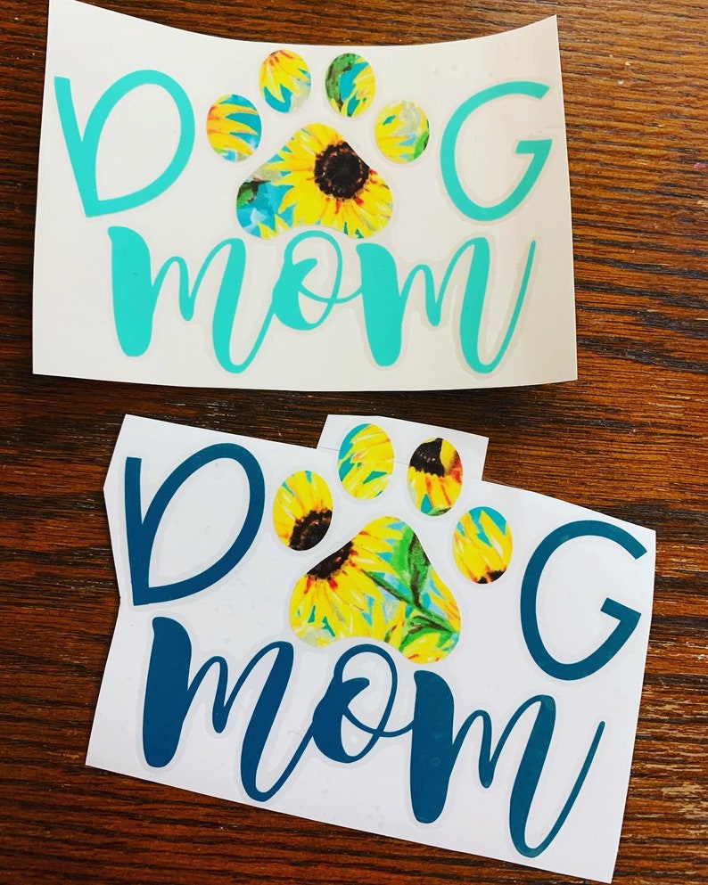 Dog Mom Decal - Sunflower - Rainbow - Floral - Cactus - Custom ...
