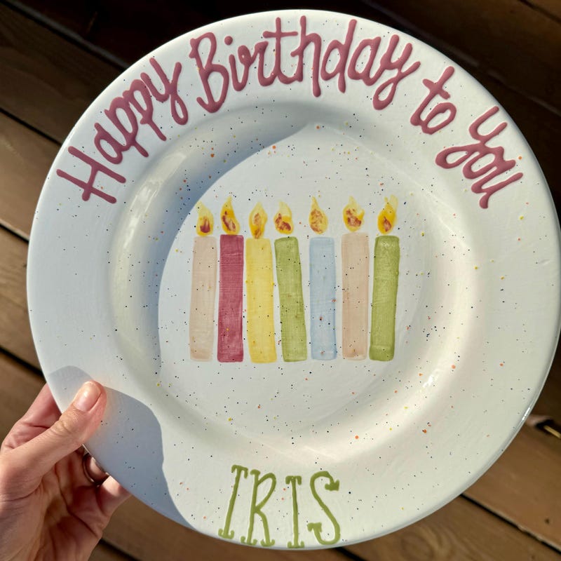 Birthday Plate - Etsy