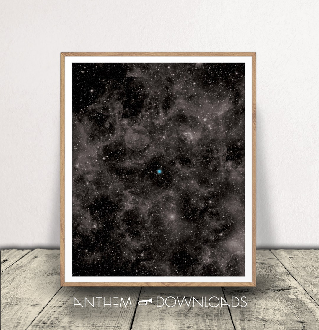 Pale Blue Dot Art Print of the Cosmos Celestial Wall Art Outer Space ...