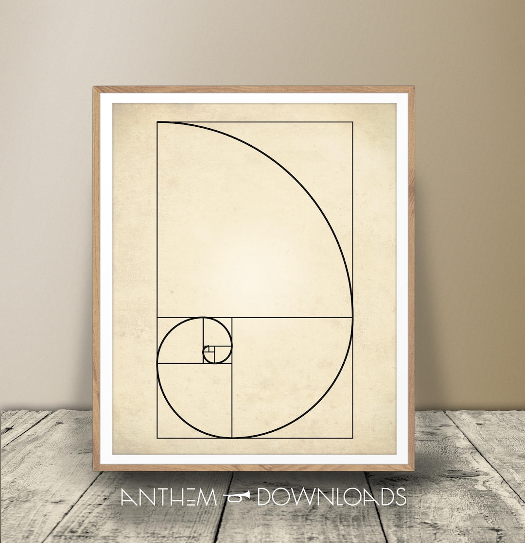 Fibonacci Print - Science Decor - Math Poster - Fibonacci Sequence Wall ...
