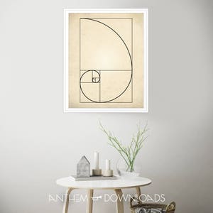 Fibonacci Print - Science Decor - Math Poster - Fibonacci Sequence Wall ...