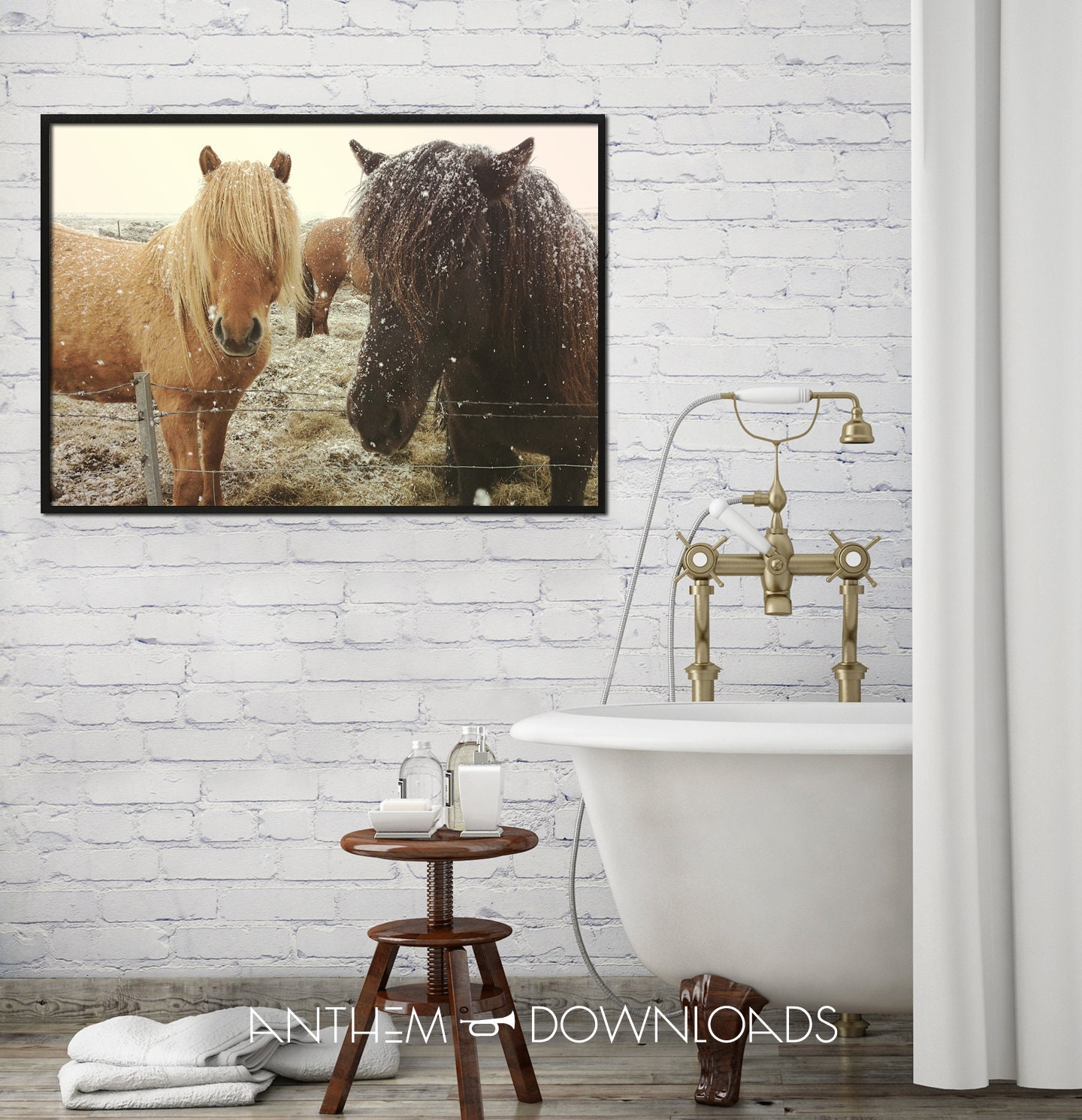 Horses Art Print - Horse Poster - Animal Lover Gift - Equestrian Wall ...