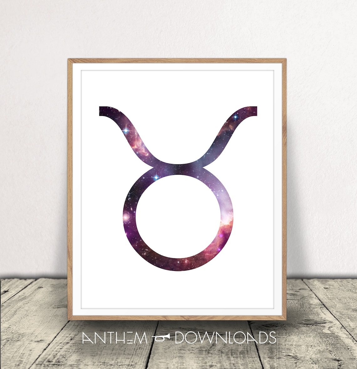 Stier Symbol Print Sternbild Kunst Sternzeichen Dekor - Etsy.de