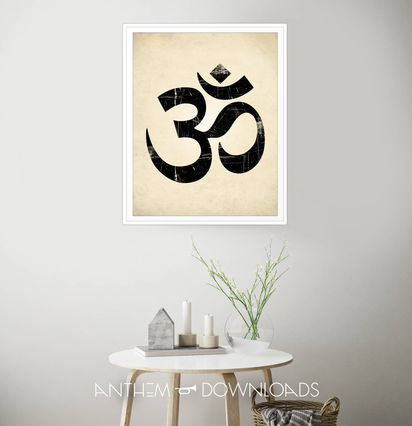 Om Symbol Printable, Yoga Wall Art, Hindu Wall Decor, Aum Ohm Om ...