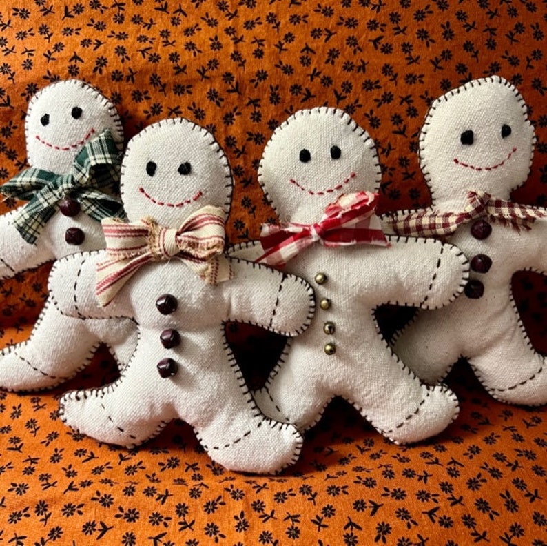 Handmade Gingerbread Man. Ideal for Primitive, Shabby, Farmhouse or ...