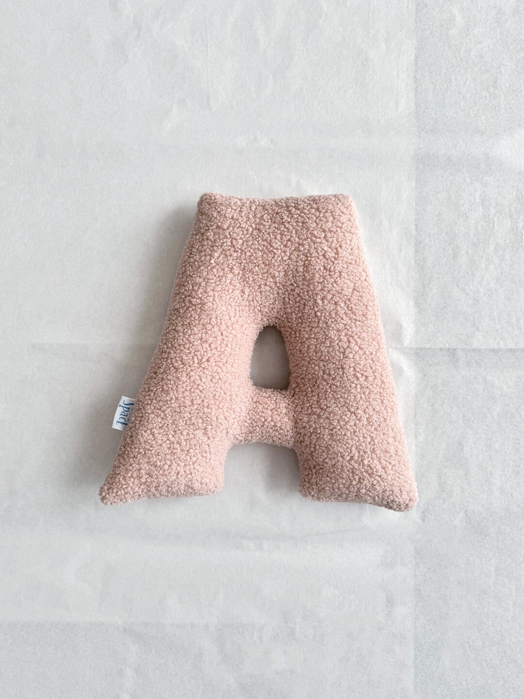 Boucle Letter Pillow, Soft Alphabet Decorative Cushion, Personalised ...