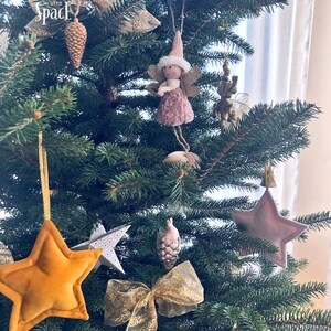 Dusty Pink Velvet Hanging Star, Nursery Wall Hang, Small Star ...
