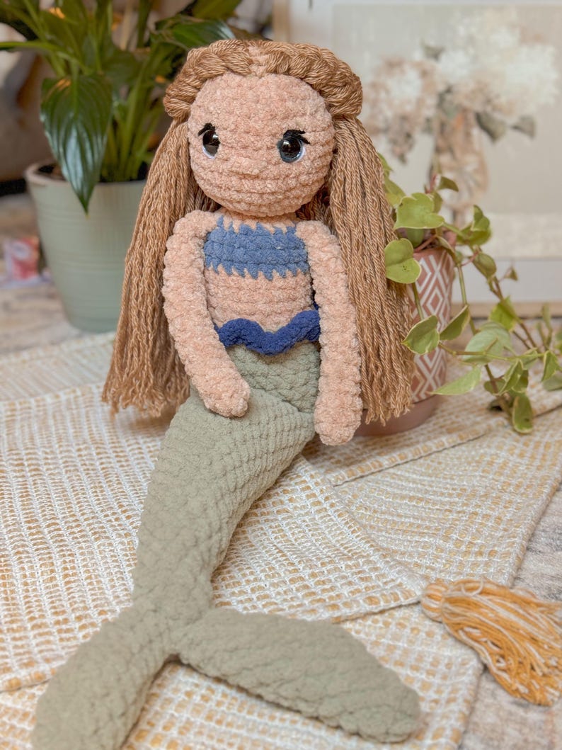 Extra Large Crochet Mermaid Doll || Ready to Ship - Etsy