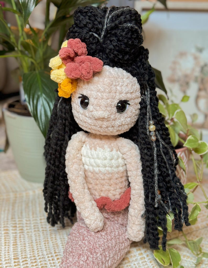 Extra Large Crochet Mermaid Doll || Ready to Ship - Etsy