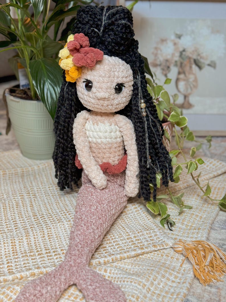 Extra Large Crochet Mermaid Doll || Ready to Ship - Etsy