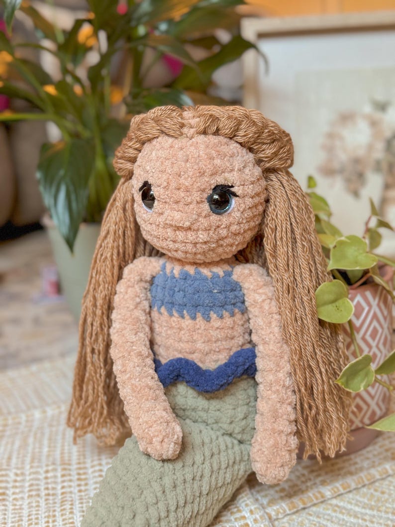 Extra Large Crochet Mermaid Doll || Ready to Ship - Etsy