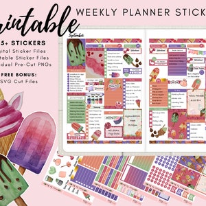 Rainbow Colors Days of the Week Digital Planner Stickers - Etsy