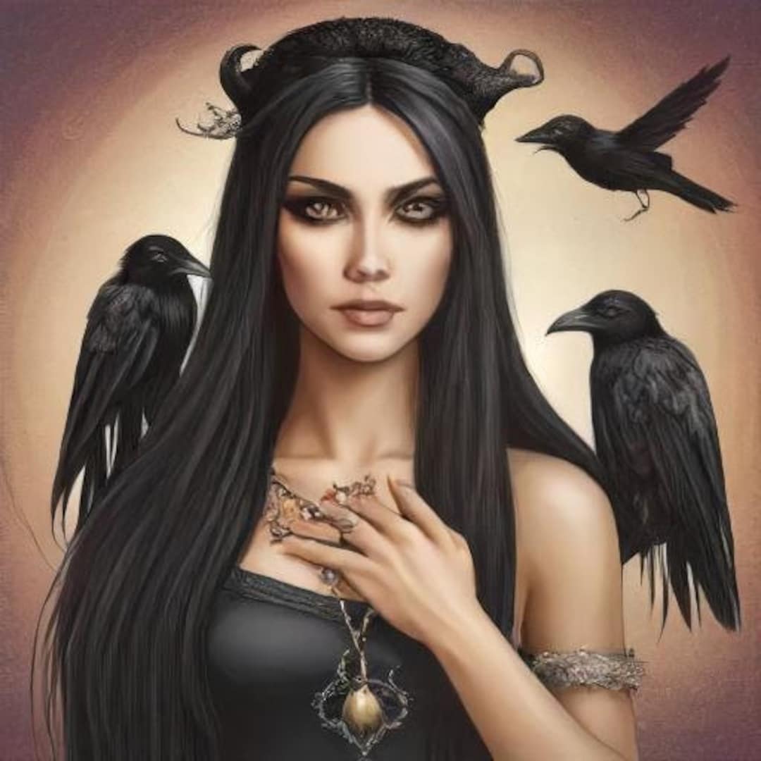 White Arts Witch Spirit, Shapeshifter to Raven Form, Protective and ...