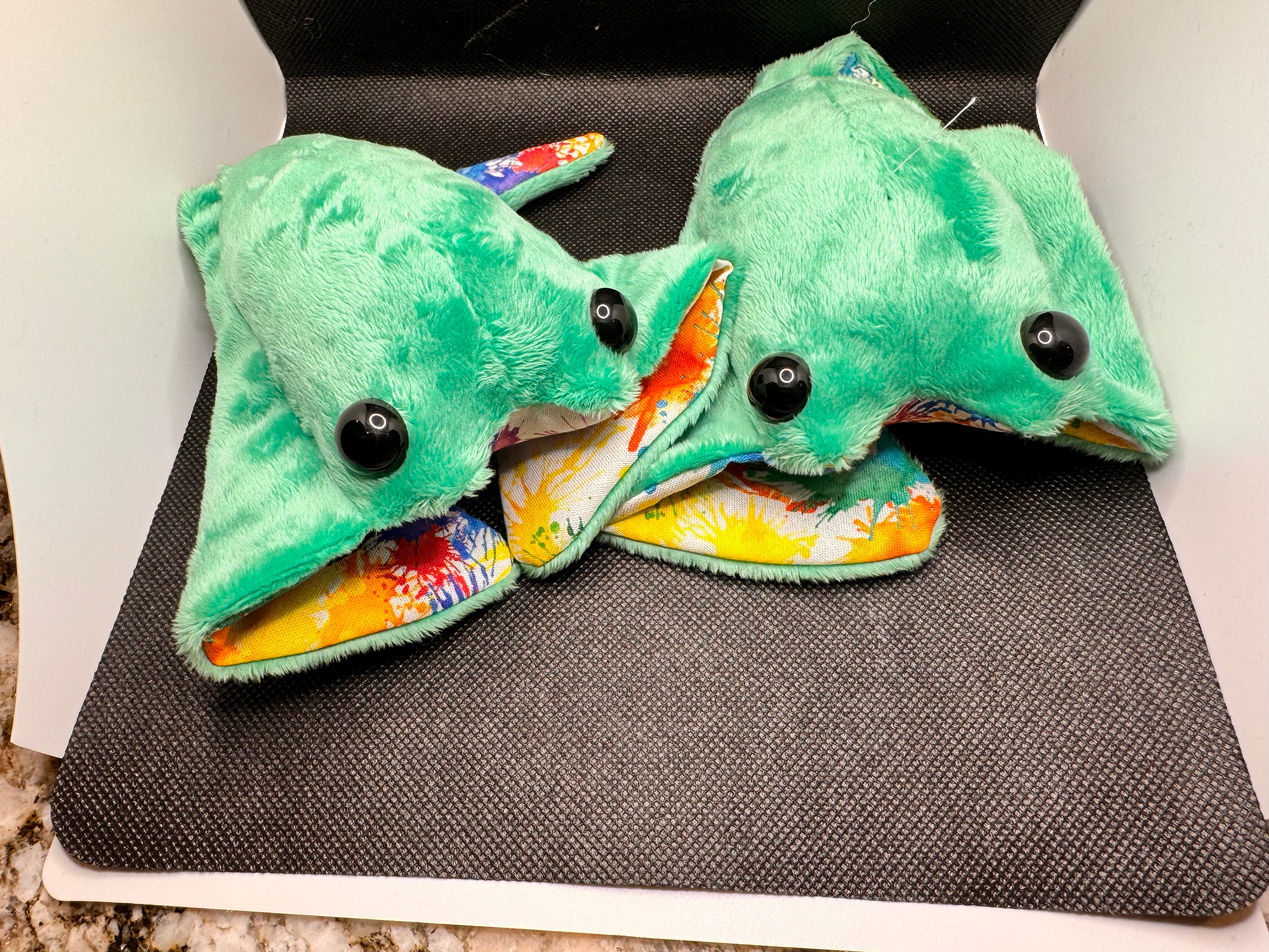 Stuffed Animal Stingray - Plush Paint Splatter Manta Ray - Abstract ...