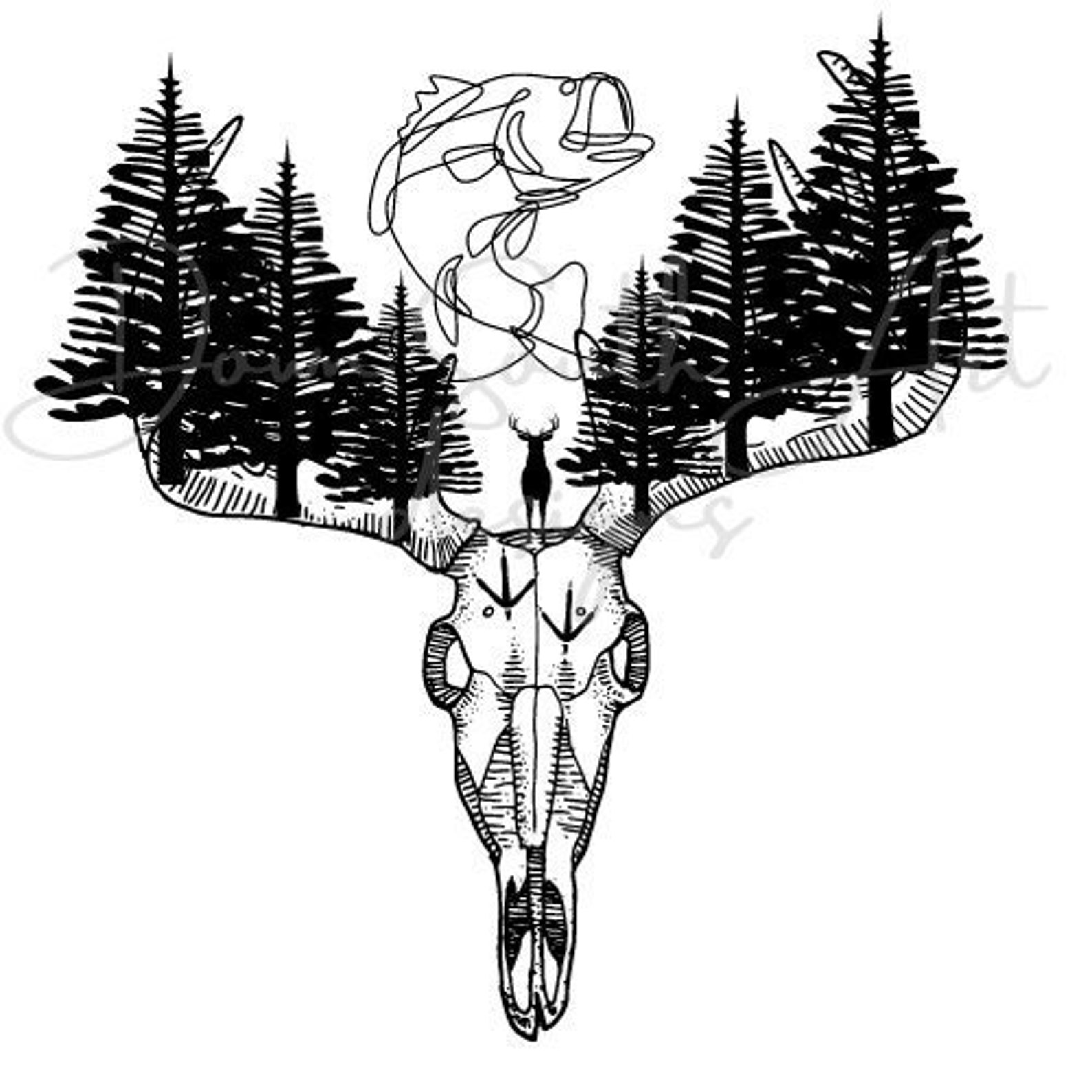 Hunting and Fishing Design - Etsy