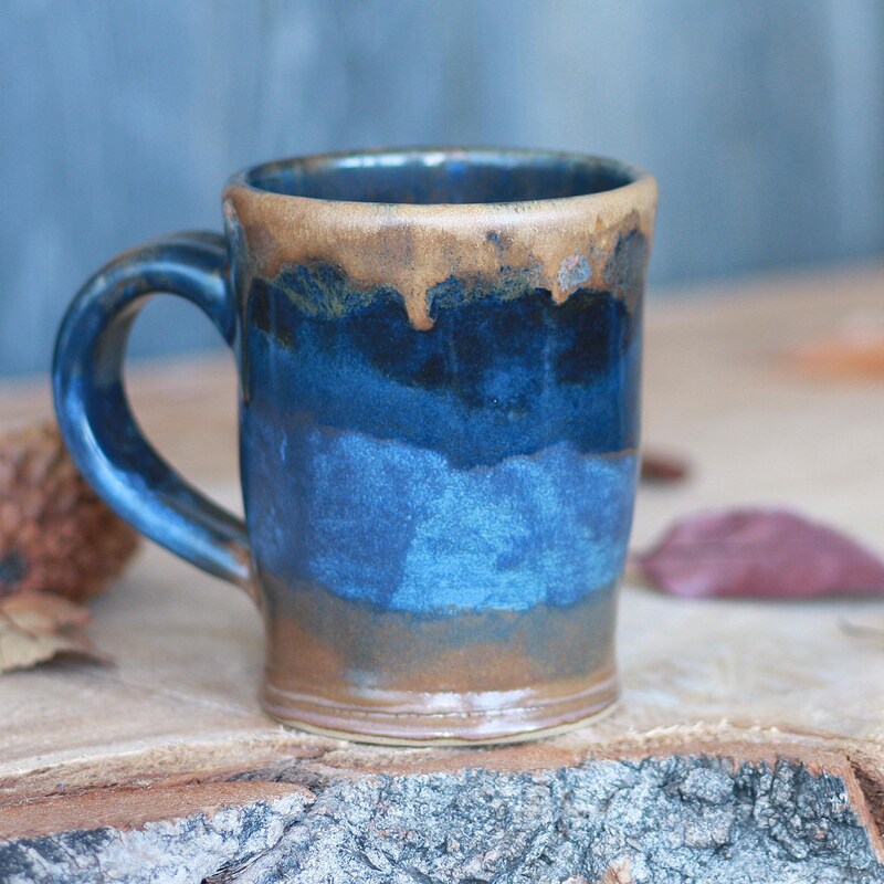 Blue Pottery Mugs - Etsy
