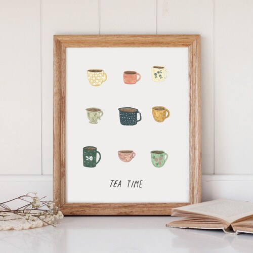 Tea Time Printable Art Printable Art - Etsy