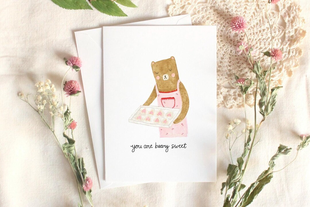 Printable Valentine's Day Card You Are Beary Sweet - Etsy
