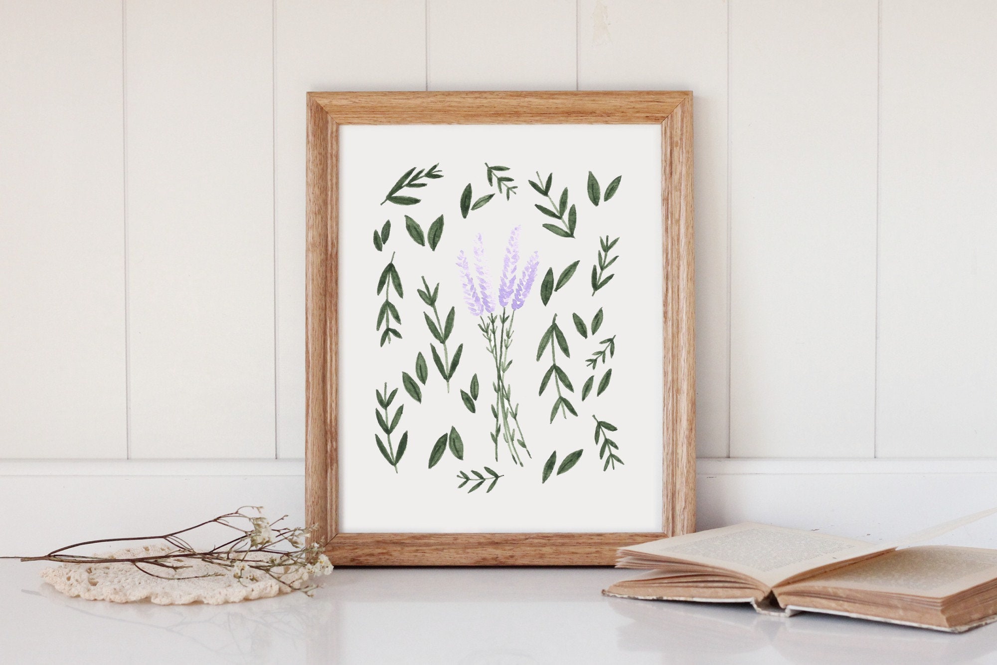 Lavender Flowers Printable Art | Etsy