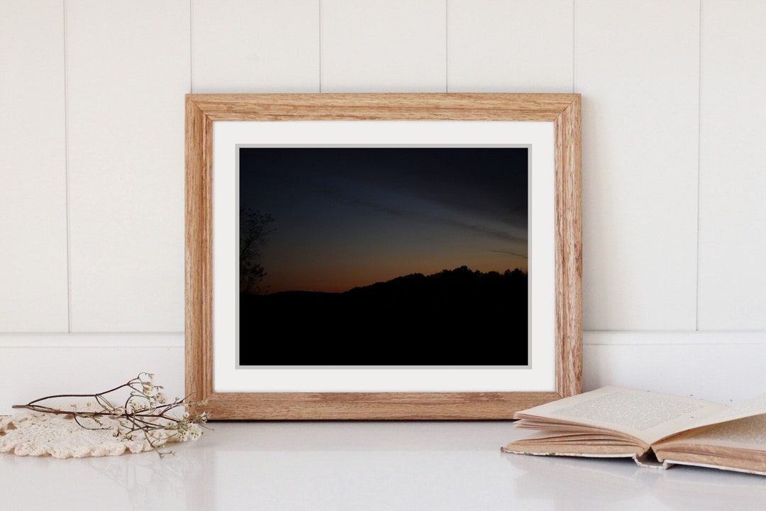 Silhouette Against the Sunset Printable Photography - Etsy