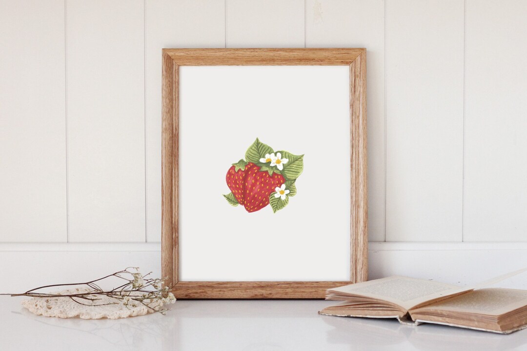 Little Strawberries Printable Art - Etsy