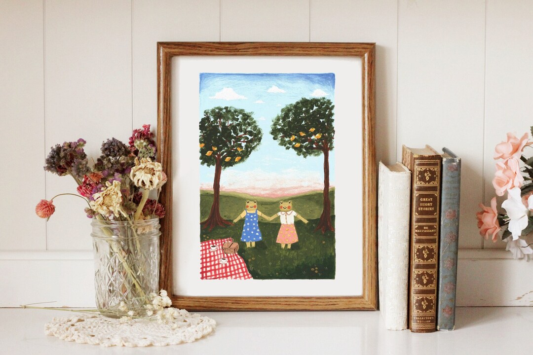 Cottagecore Frog Lovers - Printable Art - Etsy