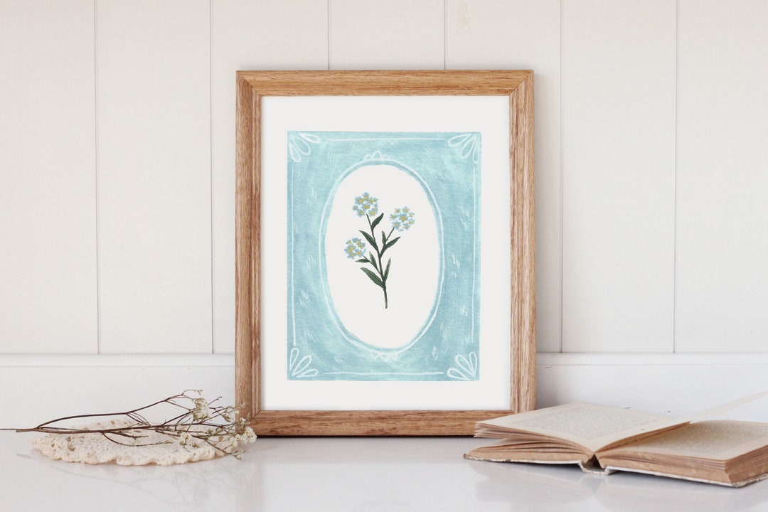 Forget-me-not Flowers Printable Art - Etsy