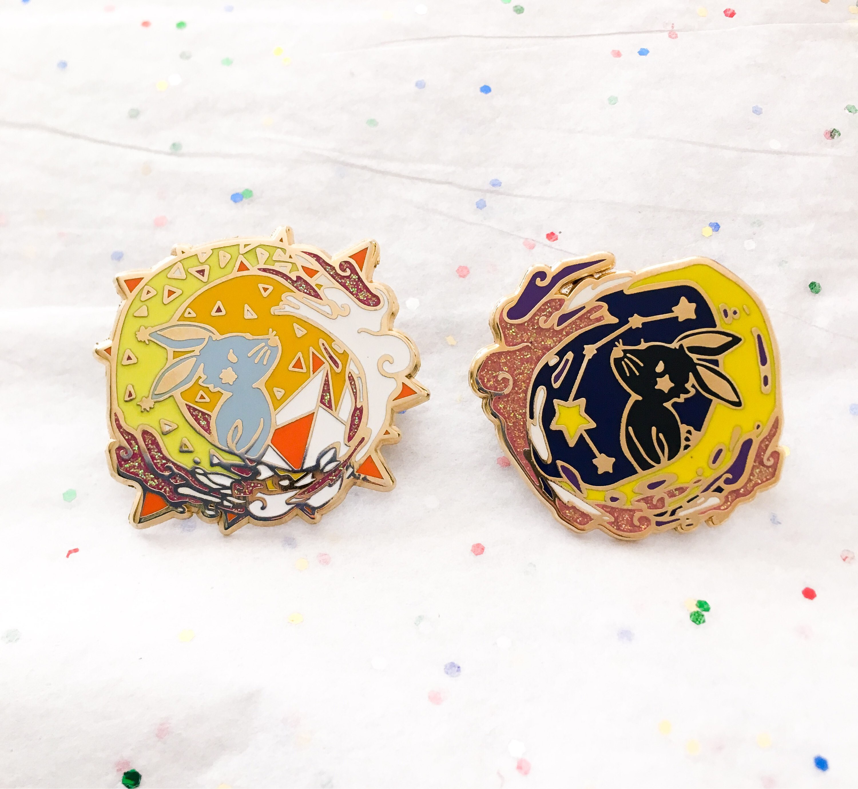 Sun and Moon Enamel Pins Astrology Enamel Pin Hard Enamel | Etsy