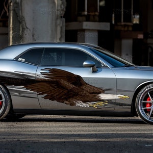 Bald Eagle Decal Full Color Car Side Graphics, Tribal Street Racing ...