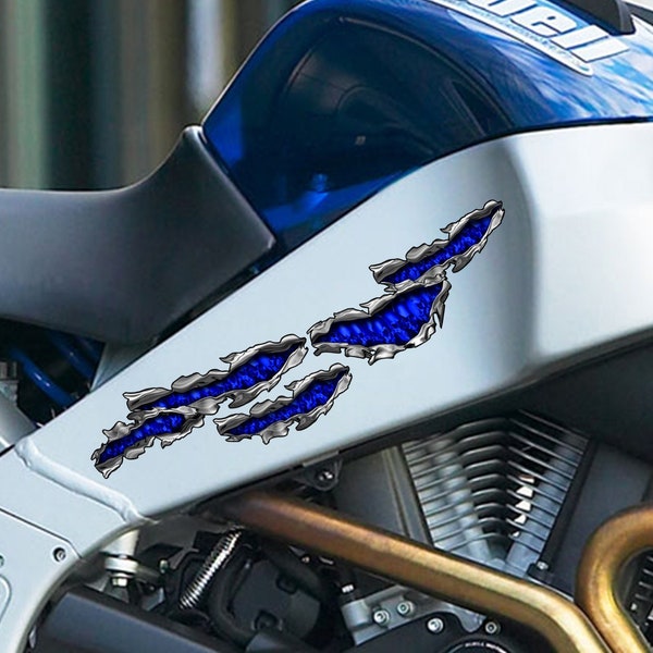 Ripped Skull Decal - Etsy