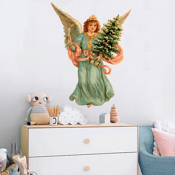 Angel Wall Decal - Etsy