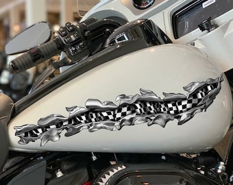 Checkered Flag Rip Motorcycle Dirt Bike Go Kart Race Car Golf Cart ...